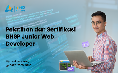Pelatihan dan Sertifikasi BNSP Junior Web Developer | AMD Academy Indonesia